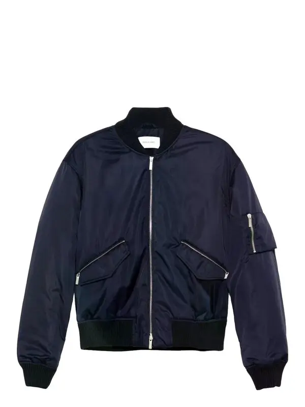 FERRAGAMO Zip-up Bomber Jacket - Blue