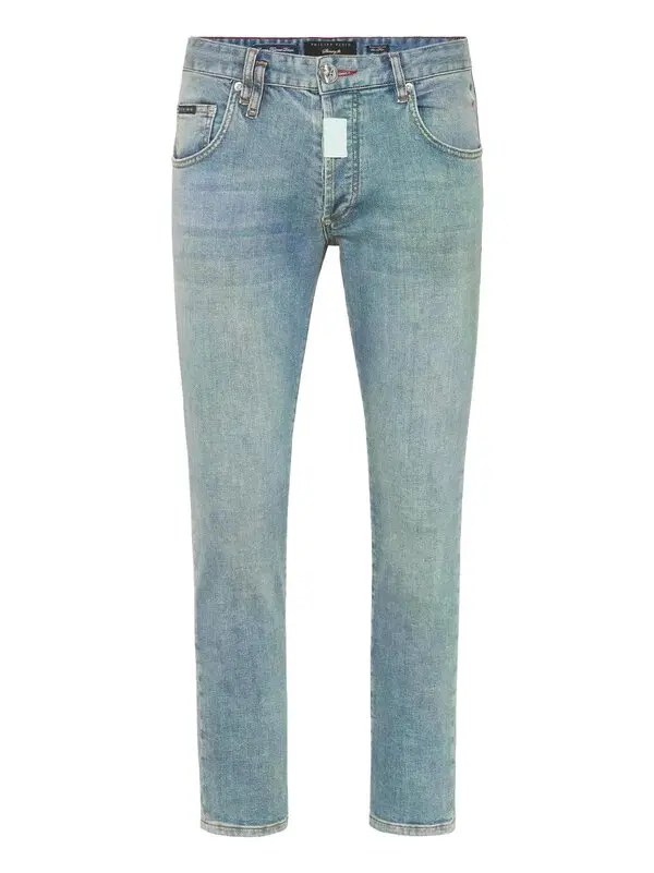 Philipp Plein Logo-plaque Skinny Jeans - Blue
