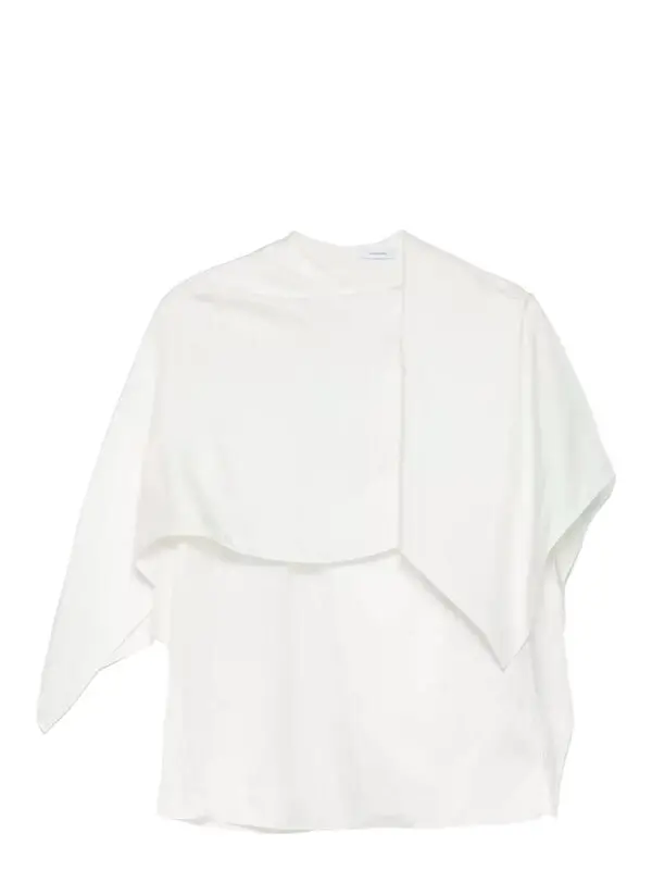 FERRAGAMO Asymmetric Design Top - White
