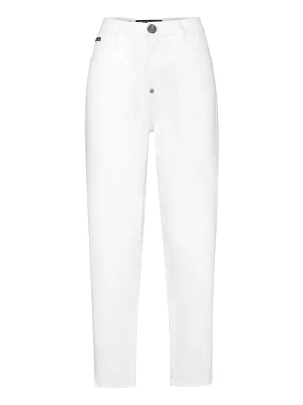 Philipp Plein Logo-plaque Jeans - White