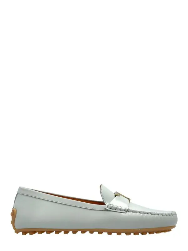 TOD'S City Gommino Leather Loafers - Grey
