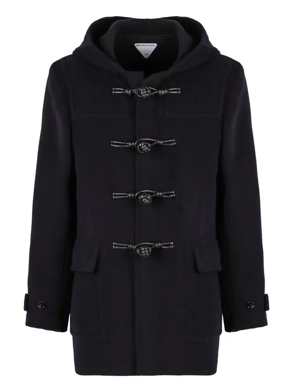 Bottega Veneta Wool Duffle Coat - Blue