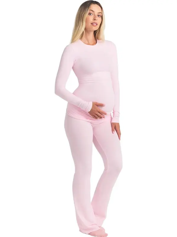 SKIMS Maternity Foldover Pant - Cherry Blossom