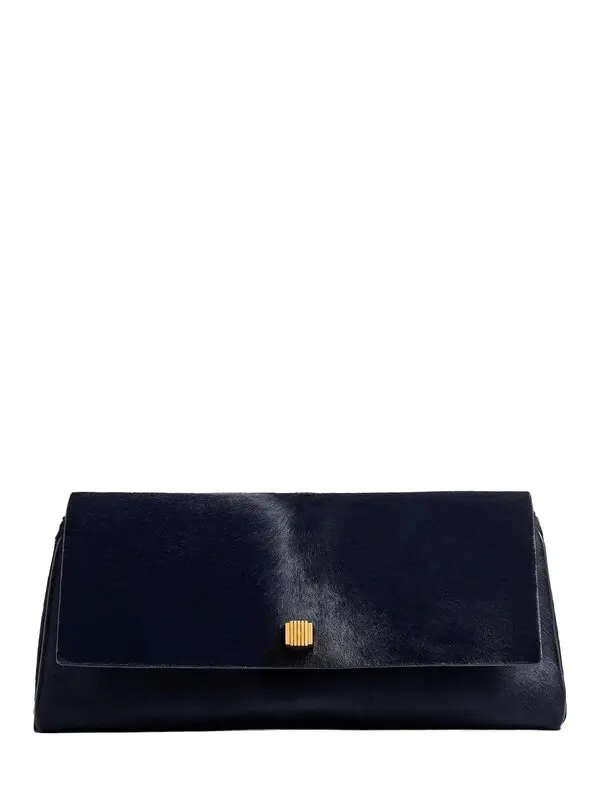 Khaite Audrey Clutch - Midnight Navy