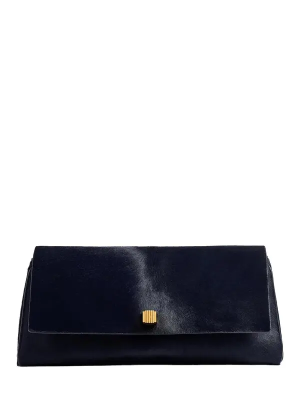 Khaite Audrey Clutch - Midnight Navy