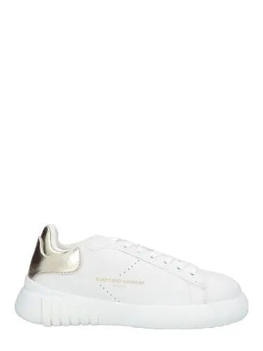 Emporio Armani Cow Leather Sneakers - White