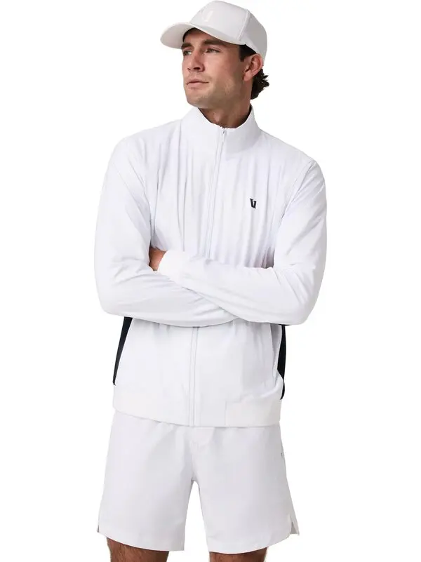 Vuori Fleet Jacket - White Color Block