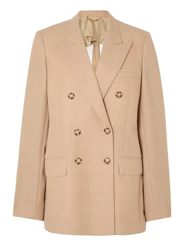 Victoria Beckham Wool-blend Blazer - Neutrals