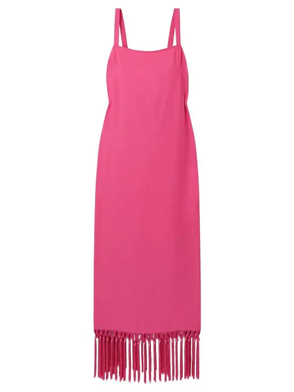 TALLER MARMO Palermo Crepe Midi Dress - Pink