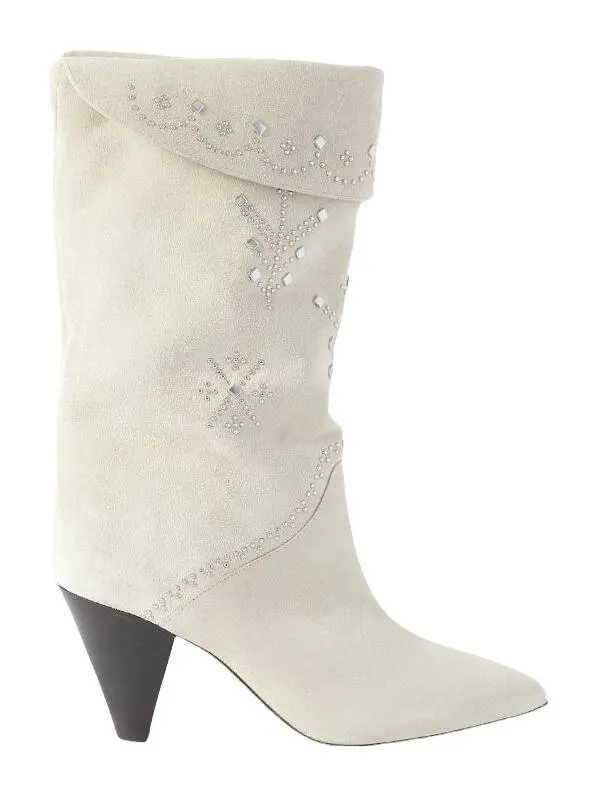 Isabel Marant Lirina Ankle Boots - Cream