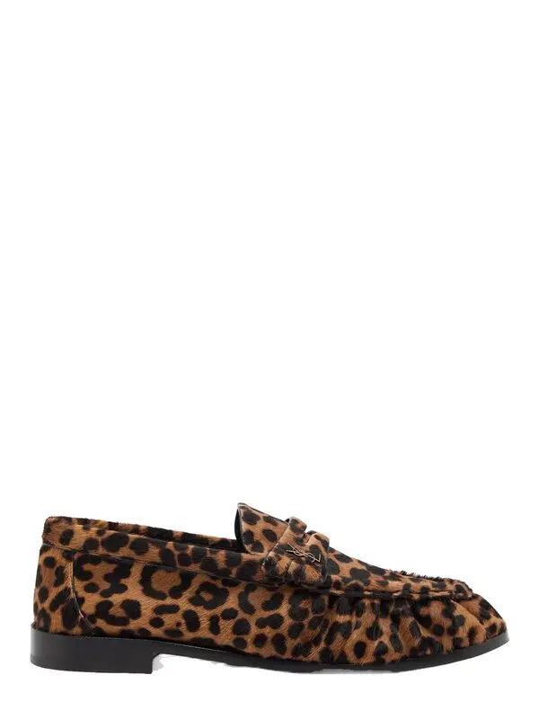 Saint Laurent Print Loafers - Leopard