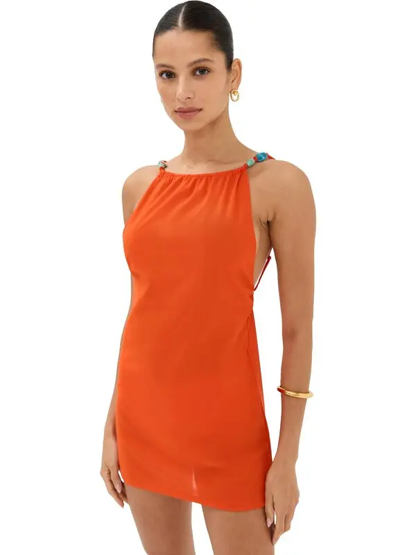 Staud Ramon Mini Dress - Cayenne