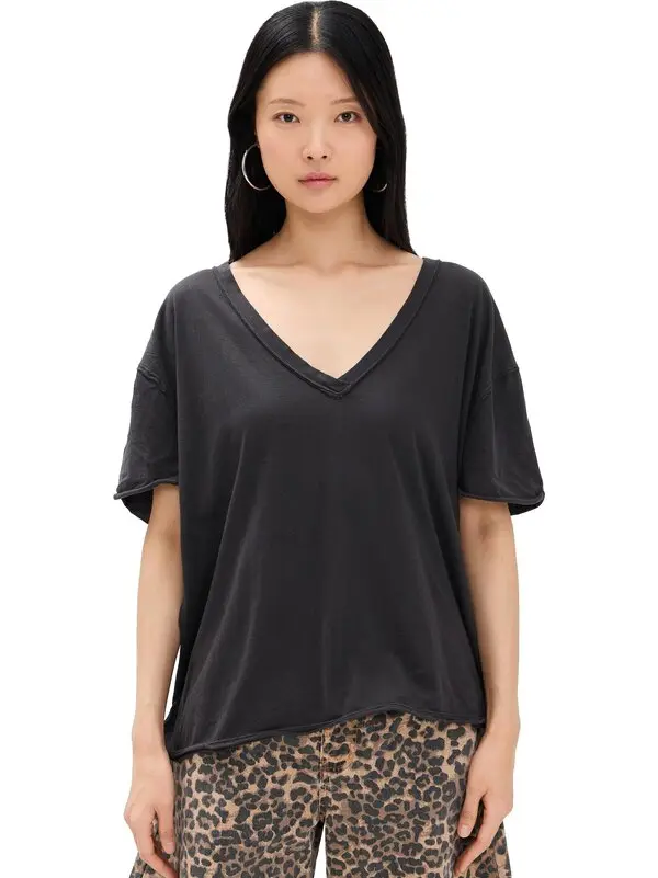 Free People Nina V Tee - Black