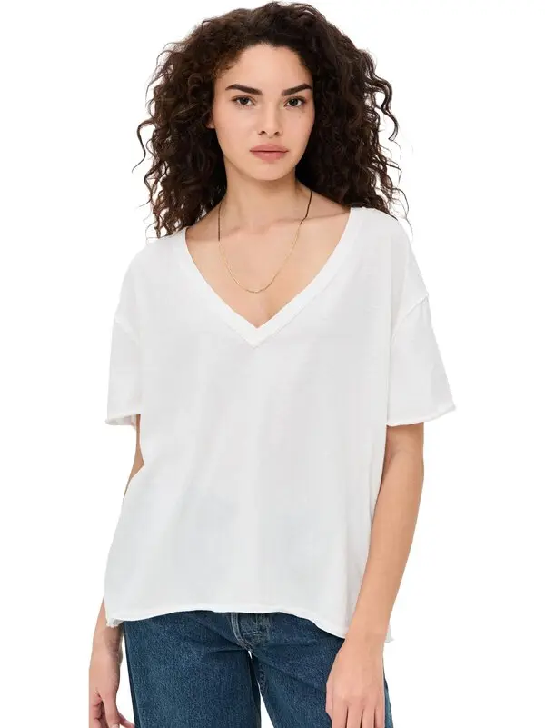 Free People Nina V Tee - White