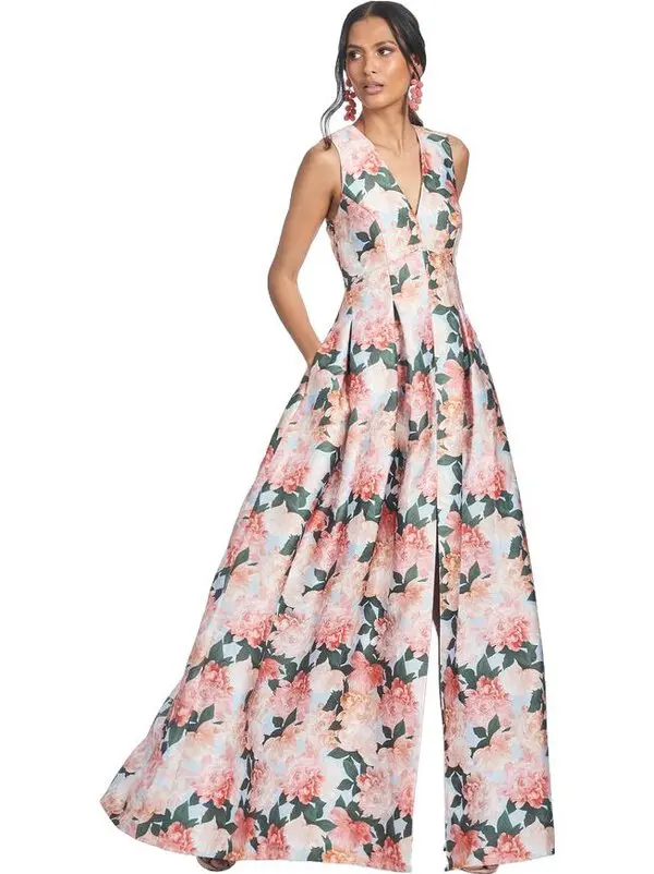 Sachin & Babi Brooke Printed Gown - Natural