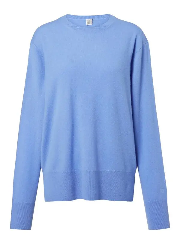 TOTEME Cashmere V-neck Sweater - Blue