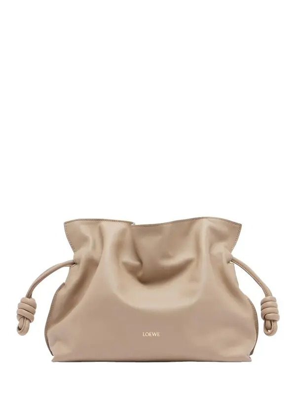 Loewe Flamenco Medium Clutch - Beige