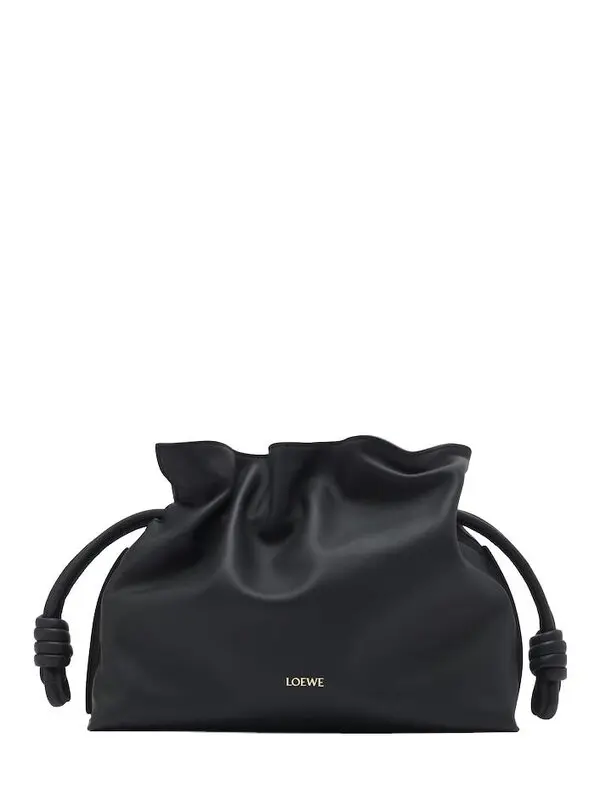 Loewe Flamenco Medium Clutch - Black