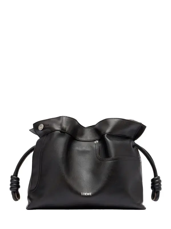 Loewe Flamenco Medium Clutch - Brown