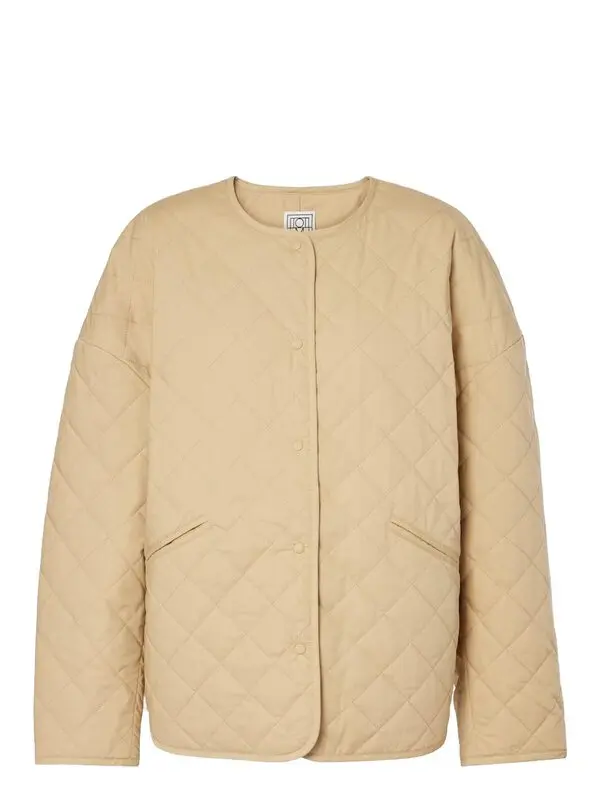 TOTEME Quilted Cotton Jacket - Beige