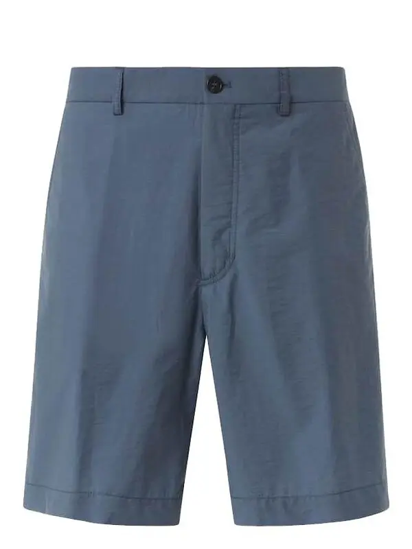 SLOWEAR Incotex Cotton-blend Bermuda Shorts - Blue