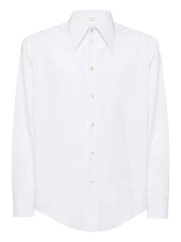 THE ROW Paramo Cotton Poplin Shirt - White