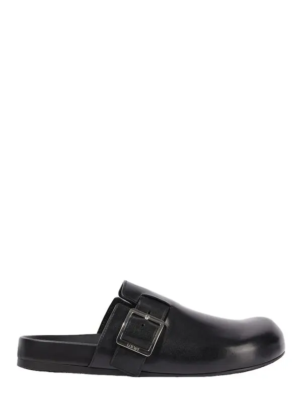Loewe Ease Buckle Mules - Black