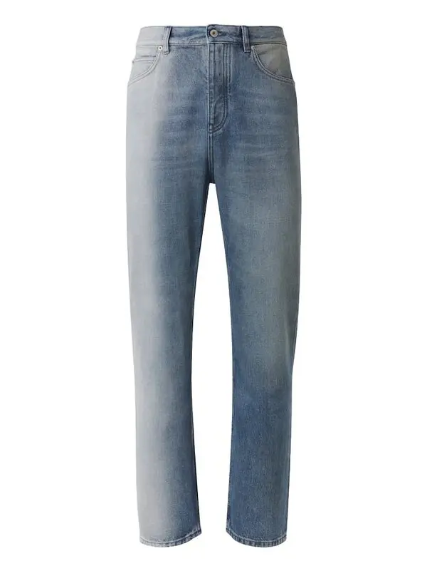 Loewe Faded Straight Leg Jeans - Blue