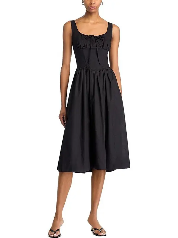 LUCY PARIS Marie Drop Waist Dress - Black