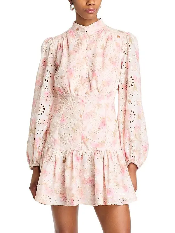 Bardot Hendry Floral Print Mini Dress - Pink Floral