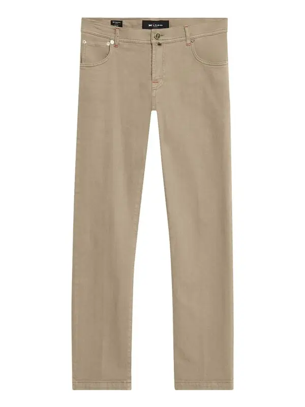 Kiton Five-pocket Pants - Olive