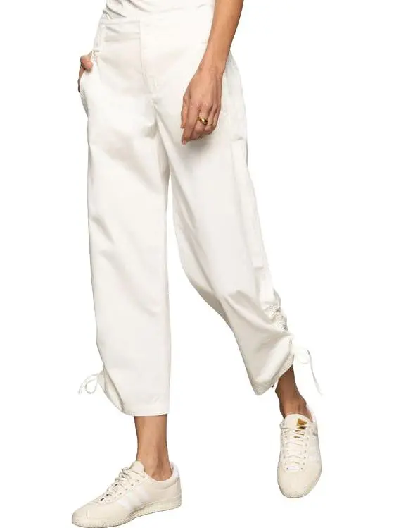 Sanctuary Cotton Twill Utility Crop Pants - Bleached W