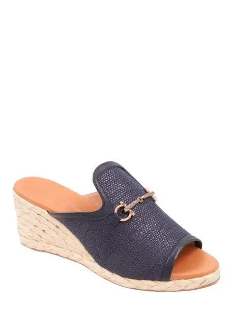 Andre Assous Nomi Wedge Espadrille - Navy
