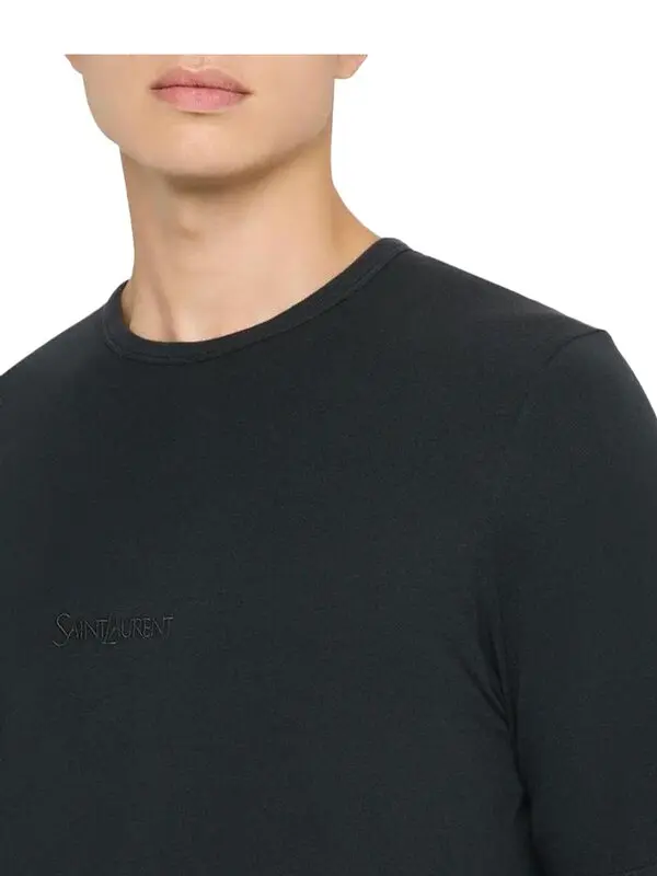 Saint Laurent Apos;s Basic Logo T-shirt - Opt.wht