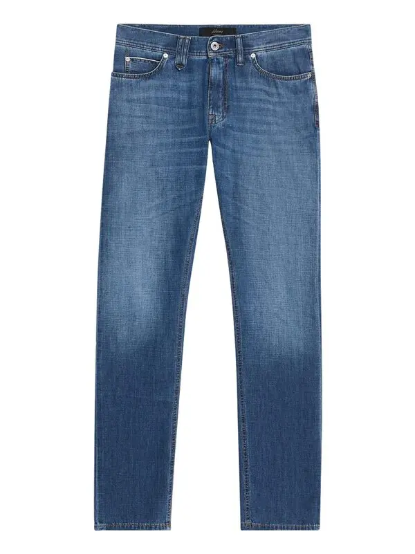 Brioni Light Wash Denim Jeans - Petroleum