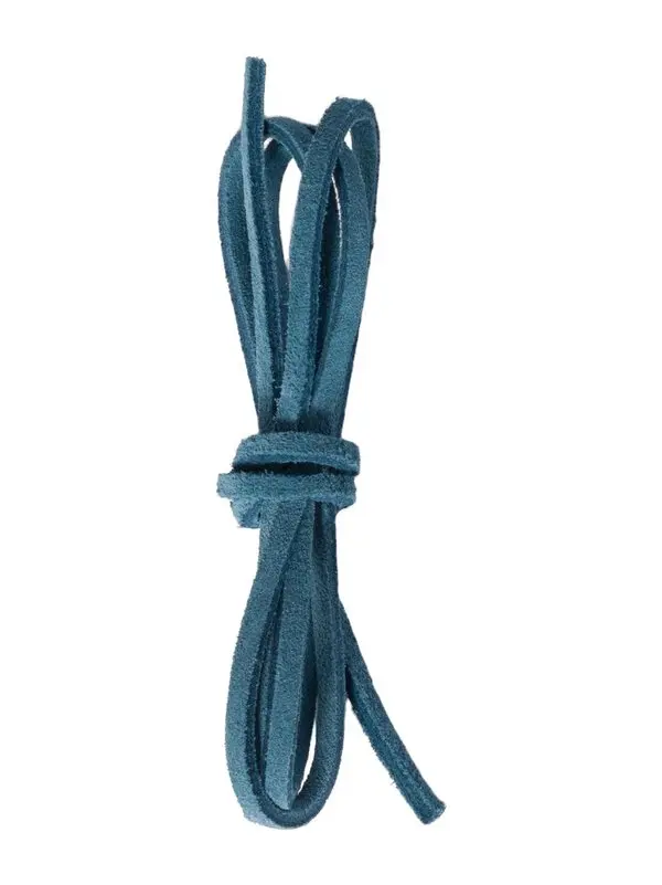 Miu Miu Leather Laces - Aviation Blue