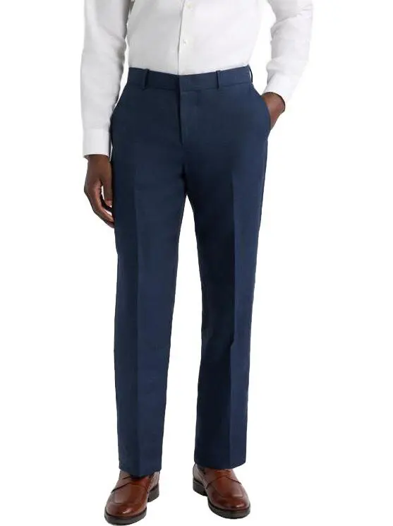 Nordstrom Henrik Trim Fit Italian Linen Suit Separate Pants - Navy Night