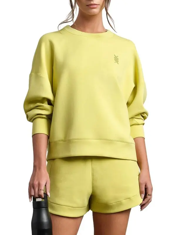 RHONE Dreamglow Crewneck Sweatshirt - Citron Green