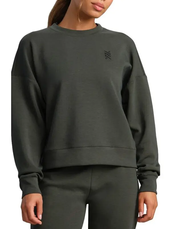 RHONE Dreamglow Crewneck Sweatshirt - Dark Moss