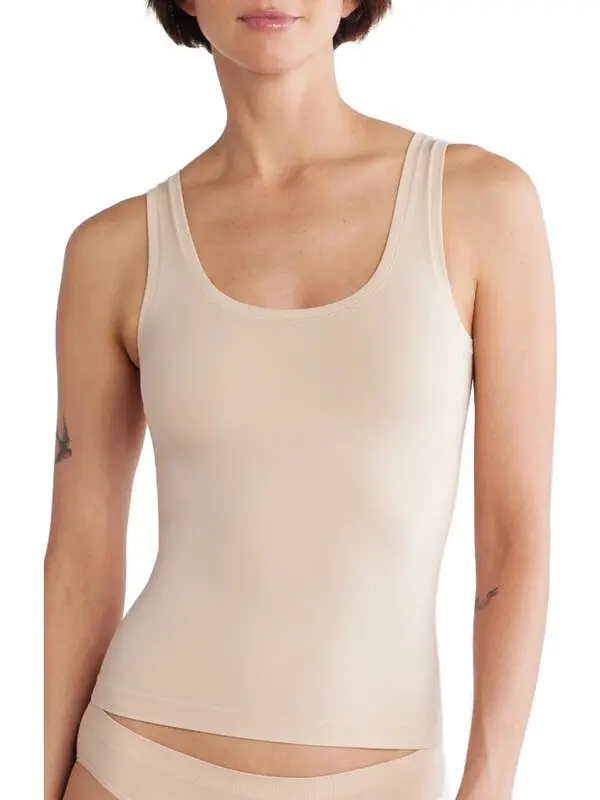 Nordstrom Seamless Tank - Beige Smoke