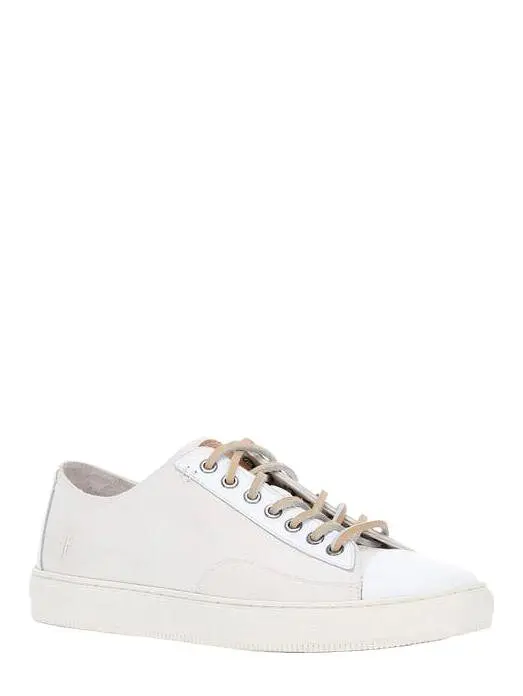 Frye Astor Cap Toe Low Top Sneakers - White