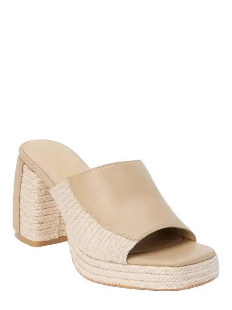 Matisse Beaufort Colorblock Mixed Media Sandal - Natural