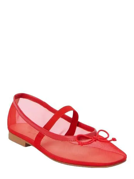 Matisse Bronx Mesh Ballerina Flat - Cherry Red
