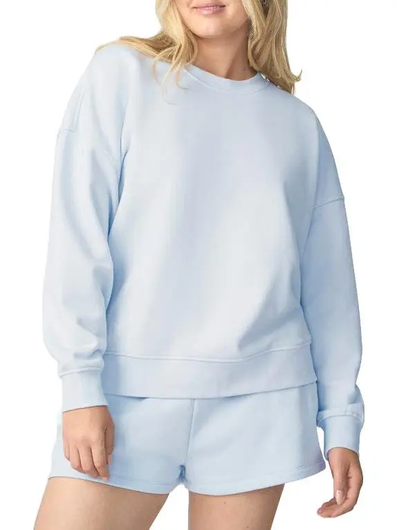 FLORENCE BY MILLS Cozy Crush Oversize Sweatshirt - Halogen Blue