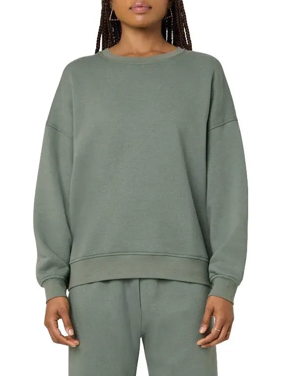 FLORENCE BY MILLS Cozy Crush Oversize Sweatshirt - Laurel Wreath