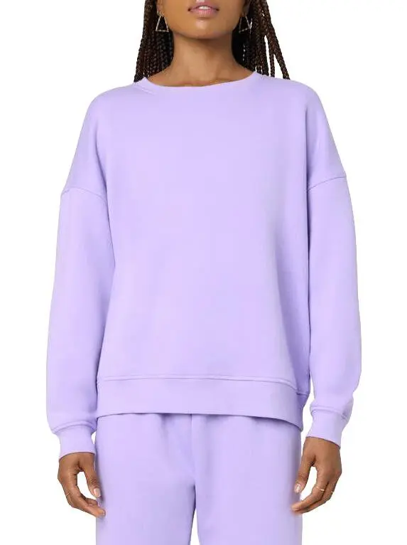 FLORENCE BY MILLS Cozy Crush Oversize Sweatshirt - Millie Lavender
