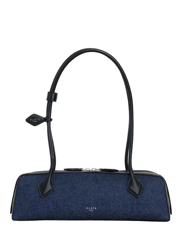 Alaïa Medium Le Teckel Denim East/west Shoulder Bag - Bleu Denim