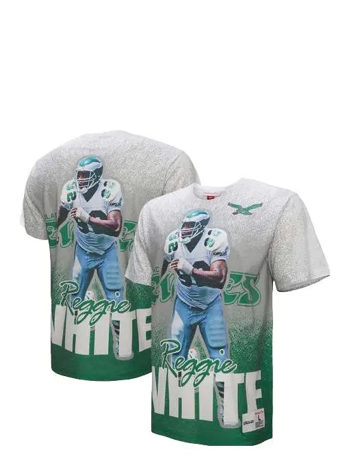 Mitchell & Ness Reggie White Philadelphia Eagles Burst Retired Player T-shirt - Gray