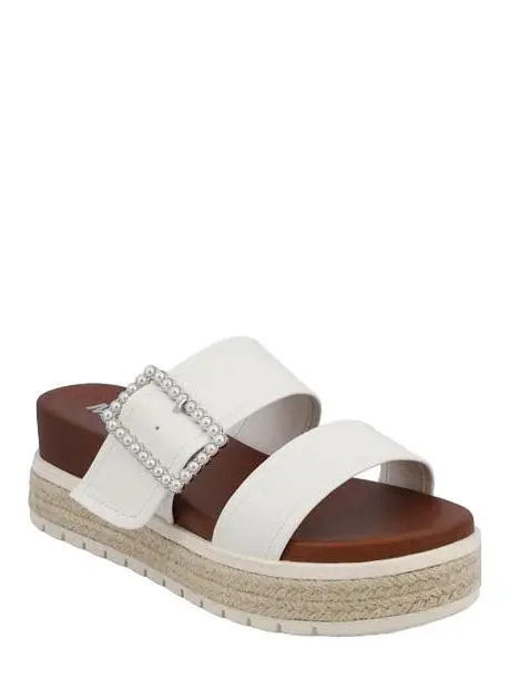 Mia Kika Platform Sandal - White