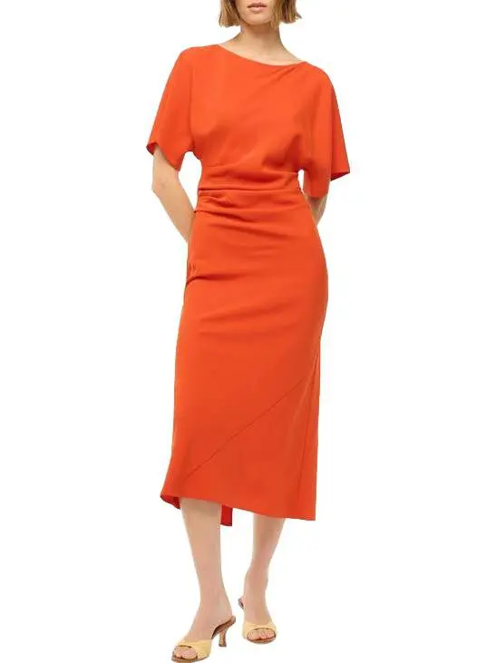Staud Amelie Midi Dress - Cayenne